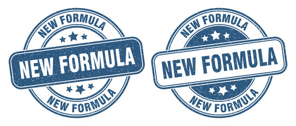 New formula stamp new formula label round grunge Vector Image