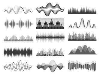 Music circle wave sound beat ripples emit waves Vector Image