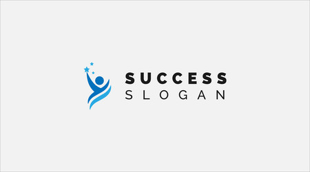 Success man icon element template design logos Vector Image