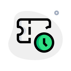 Voucher accessibility for limited time period Vector Image