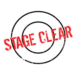 Stage clear rubber stamp Royalty Free Vector Image