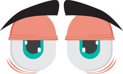 Cartoon eye profile icon Royalty Free Vector Image