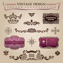 Vintage items Royalty Free Vector Image - VectorStock