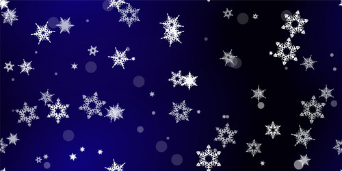 Falling snowflakes seamless pattern flying snow Vector Image