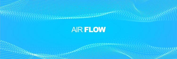 Flow of blue waves with bubbles fresh air Vector Image