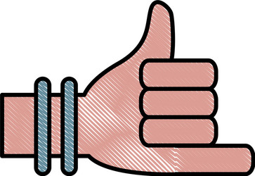 Pinky promise symbol Royalty Free Vector Image