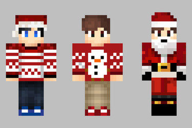 Pixel game skin santa claus hero concept Vector Image