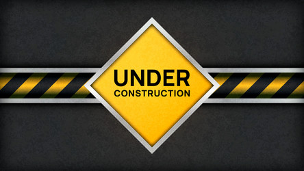 Under construction background with black Vector Image