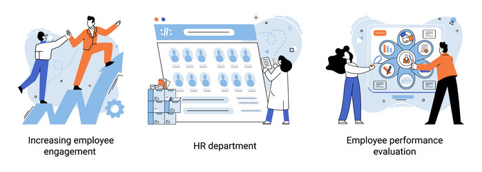 Business concepts hr department increasing Vector Image