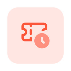 Voucher accessibility for limited time period Vector Image