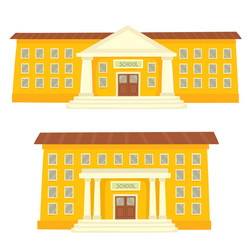 Color of school building Royalty Free Vector Image