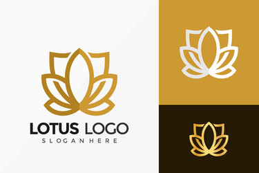 Shield nature lotus logo design Royalty Free Vector Image