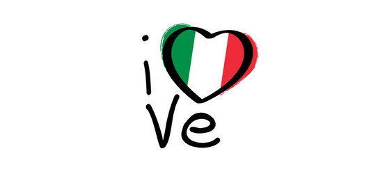 Slogan i love italy Royalty Free Vector Image - VectorStock