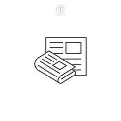A visual representation of newspaper Royalty Free Vector