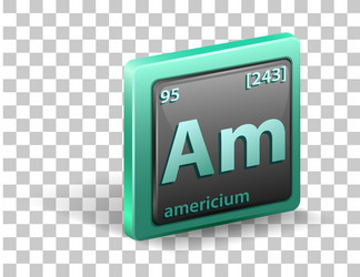 Periodic Table of Element Americium Icon Vector Images (47)