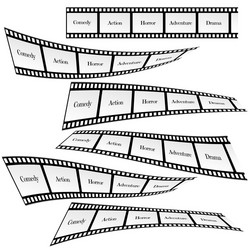 Film tape roll movie Royalty Free Vector Image