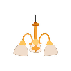 Glass chandelier cartoon Royalty Free Vector Image