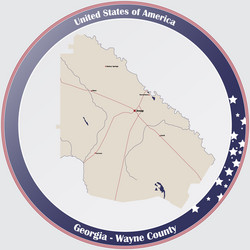 Georgia County Map Vector Images (over 1,900)