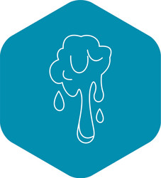 Slime spot icon outline style Royalty Free Vector Image