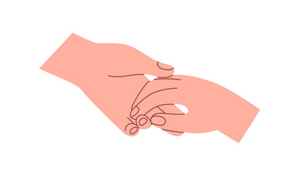 Giving lending hand reaching for help love Vector Image