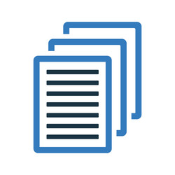 Sheet text outline icon line art Royalty Free Vector Image