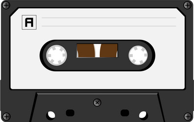 Retro audio cassette Royalty Free Vector Image