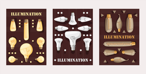 Outline strategy icons banner light bulb Vector Image