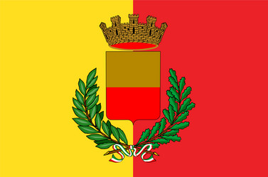 Flag of naples campania italy Royalty Free Vector Image