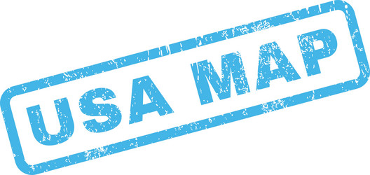 Usa map rubber stamp Royalty Free Vector Image