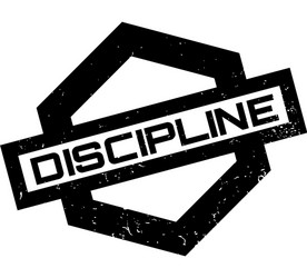 Discipline rubber stamp Royalty Free Vector Image