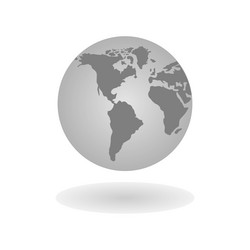 World map logo Royalty Free Vector Image - VectorStock