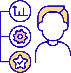 Refusal of privileges rgb color icon Royalty Free Vector