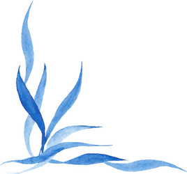 Indigo blue hand drawn seamless border Royalty Free Vector