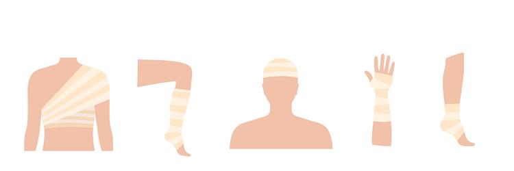 Human limbs trauma Royalty Free Vector Image - VectorStock