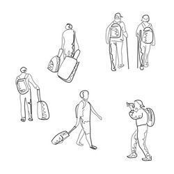 Hand drawn tourist sketch Royalty Free Vector Image