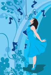 Summer lady Royalty Free Vector Image - VectorStock