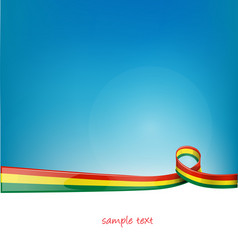 Sierra leone flag on a white Royalty Free Vector Image