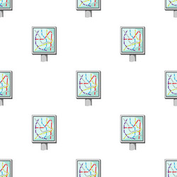 Map single icon in outline stylemap Royalty Free Vector