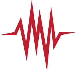 Pulse logo template Royalty Free Vector Image - VectorStock