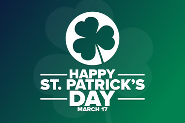 Happy st patrick s day march 17 holiday concept Vector Image