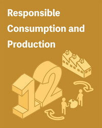 Sdgs goal 12 responsible consumption production Vector Image