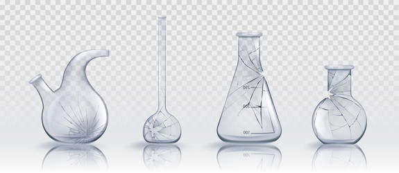 Broken Glass Beaker Clipart