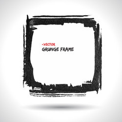 Grunge corners frame rectangle border Royalty Free Vector