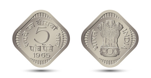 Set rupees coin of india Royalty Free Vector Image