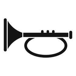 Car sound trumpet icon outline auto Royalty Free Vector