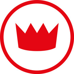 Crown rounded icon Royalty Free Vector Image - VectorStock