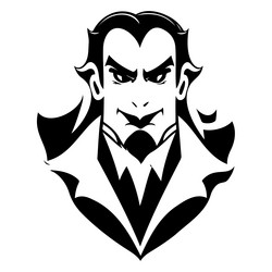 Halloween dracula scary sketch hand draw Vector Image