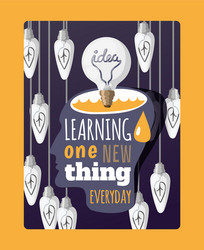 Language learning inspiration poster Royalty Free Vector
