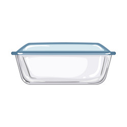 Lunch glass container cartoon Royalty Free Vector Image