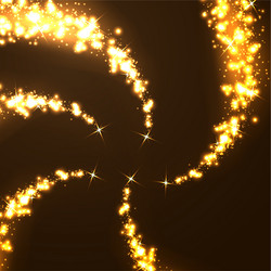 Red five pointed pentagram star with ornament Vector Image